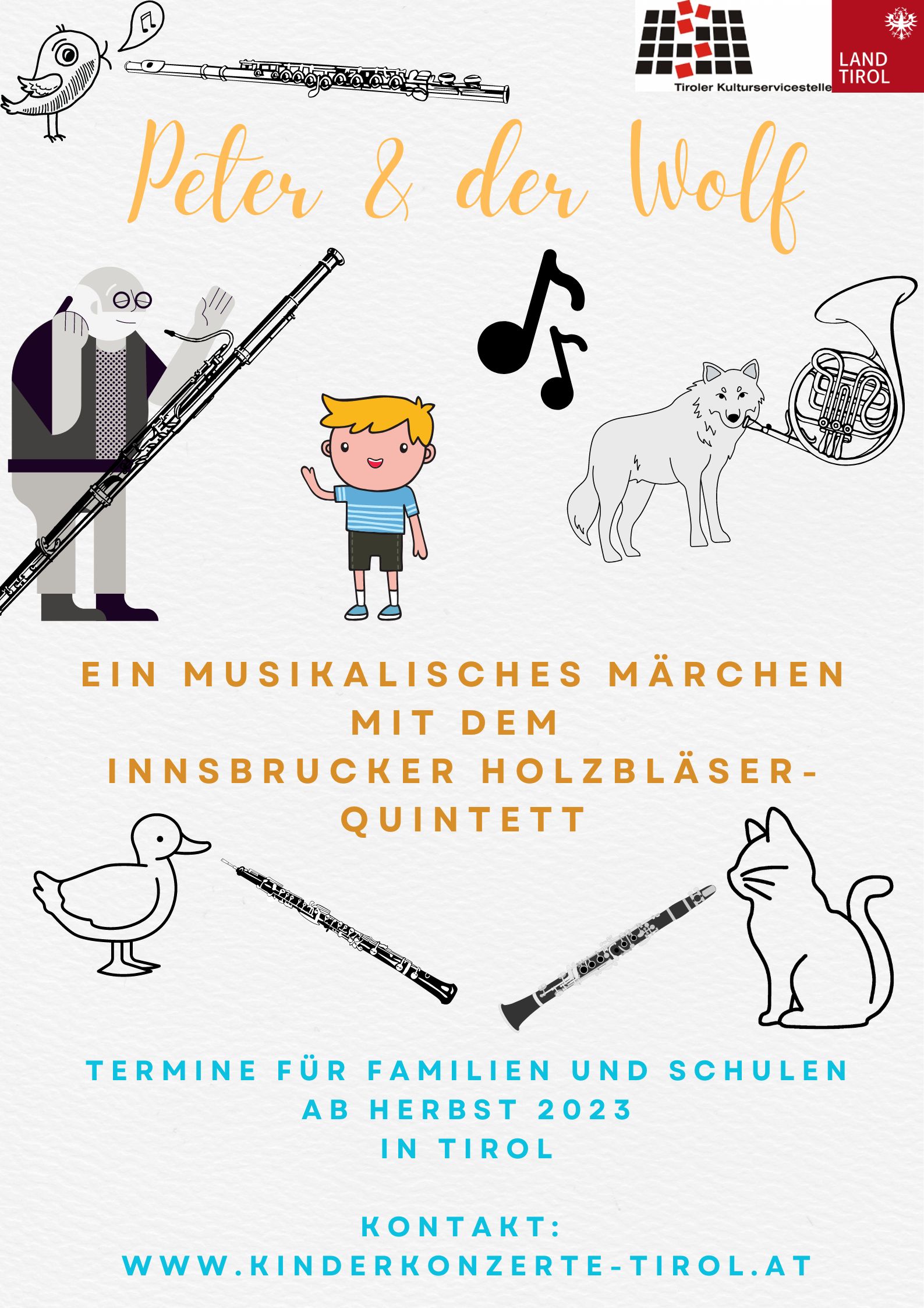 Peter und der Wolf – Kinderkonzerte Tirol